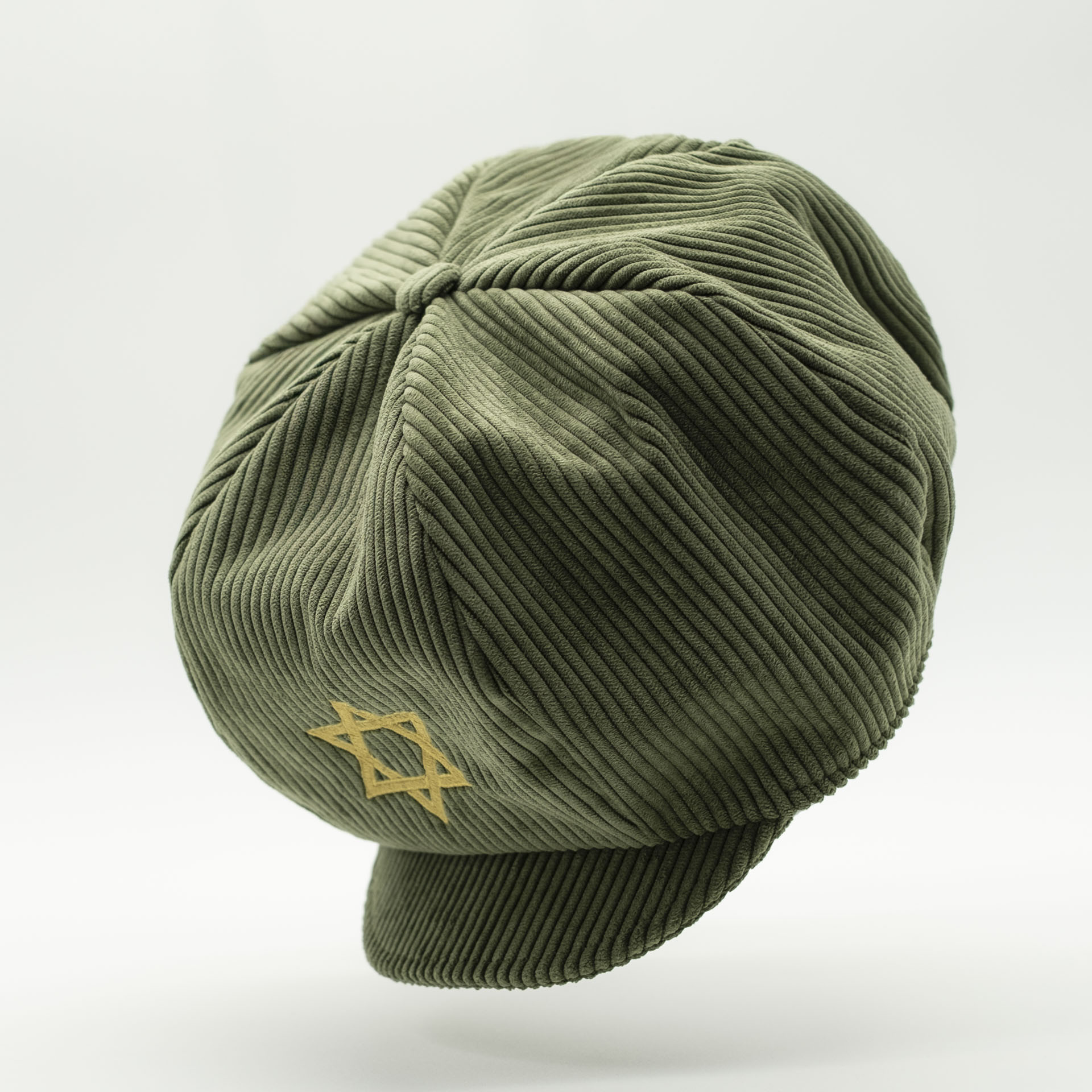 Khaki Rasta hat Star of David