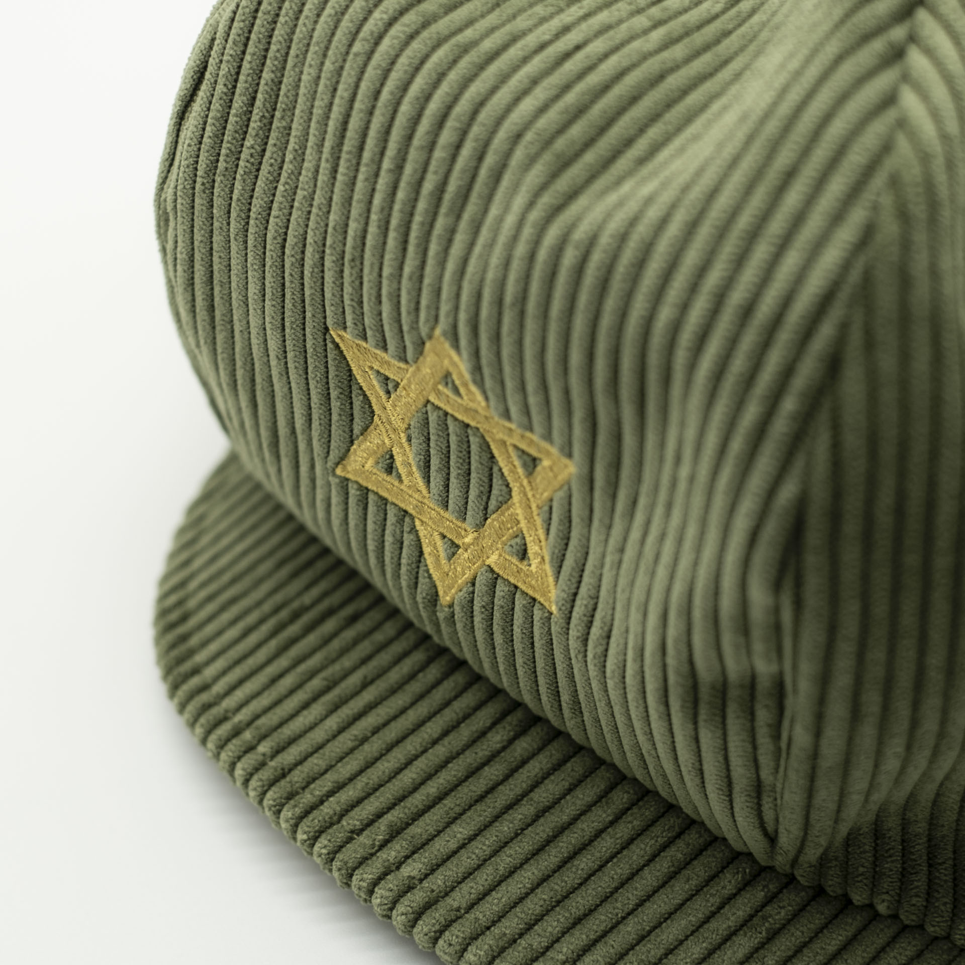 Khaki Rasta hat Star of David